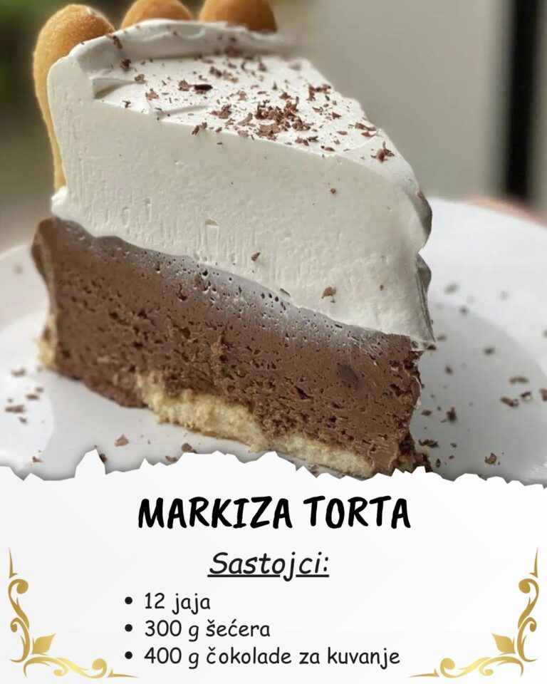 Nećete moći da joj odolite – Markiza torta koja je osvojila sve ...